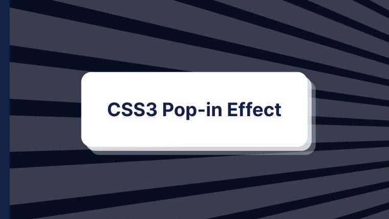 Pop In Effect with CSS Keyframe Animation - Andy Feliciotti