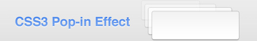 Pop In Effect with CSS Keyframe Animation - Drawne